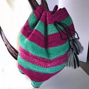 Hand Crafted | Bags | Handwoven Peruvian Wool Backpack | Poshmark